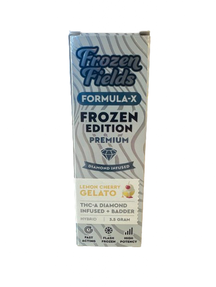 Frozen Fields - Formula X | 3.5G | THCa Diamond Infused+Badder - Frozen ...